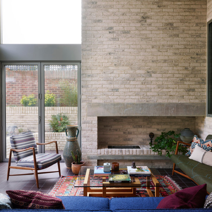 75 Beautiful Living Room with a Chimney Breast Ideas and Designs ...