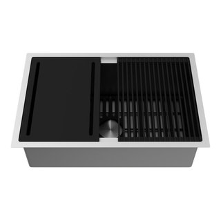 Mercer Single Bowl Stainless Steel Undermount Kitchen Sink with ...