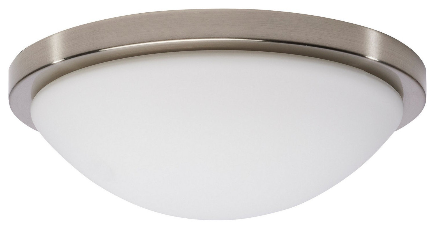 Button LED Flush Mount, Brushed Nickel - Transitional - Flush-mount ...