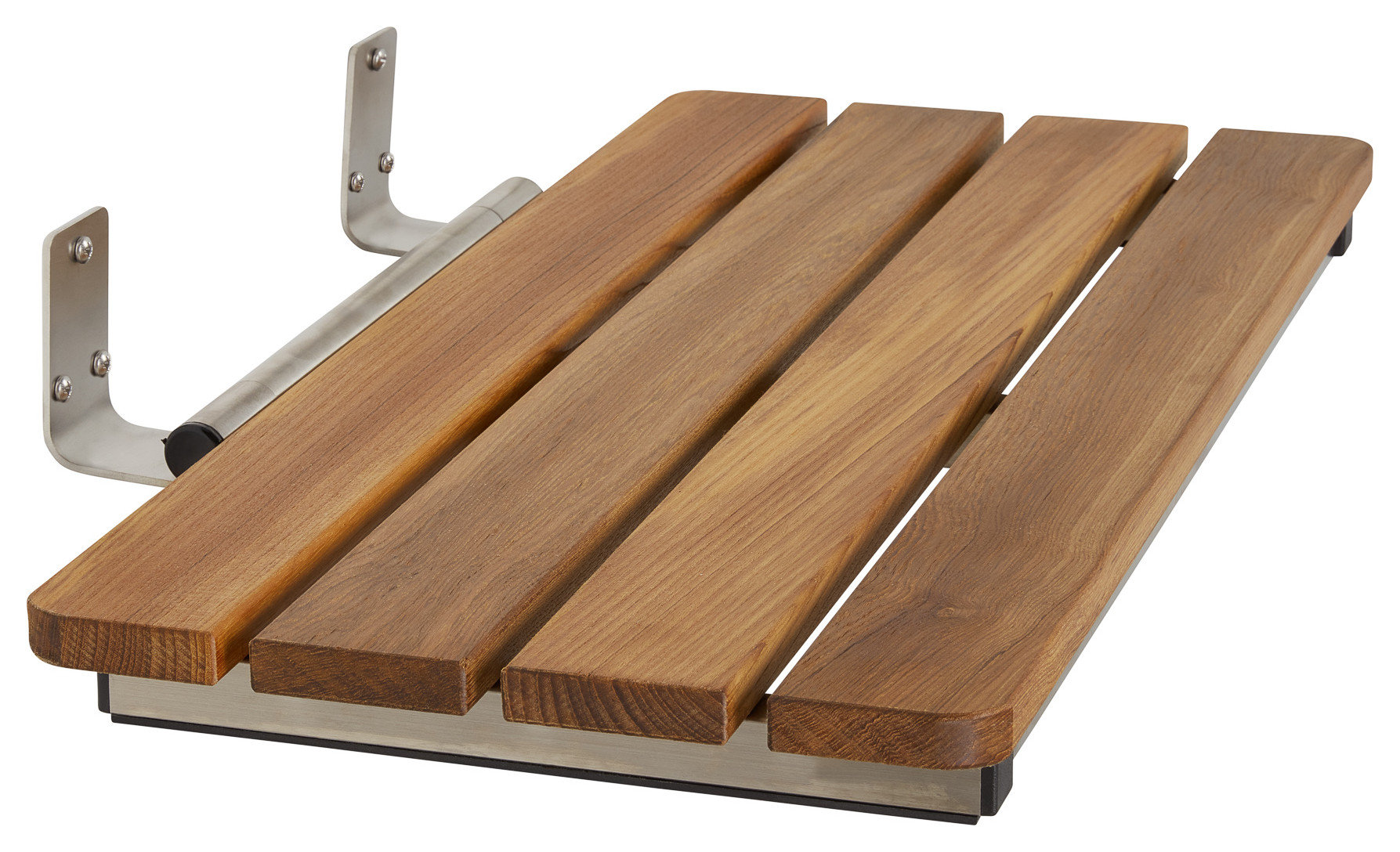 Catalina 29"x16.5" Side Wall-Mount Teak Wood Tub Seat - Farmhouse ...