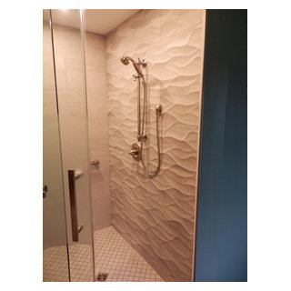 Porcelanosa Ona Wave tile Master Bath - Contemporary - Cleveland - by ...