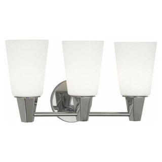 Wheatley 3-Light Wall Sconce, 9.5"Hx17.25"W - Transitional - Bathroom ...