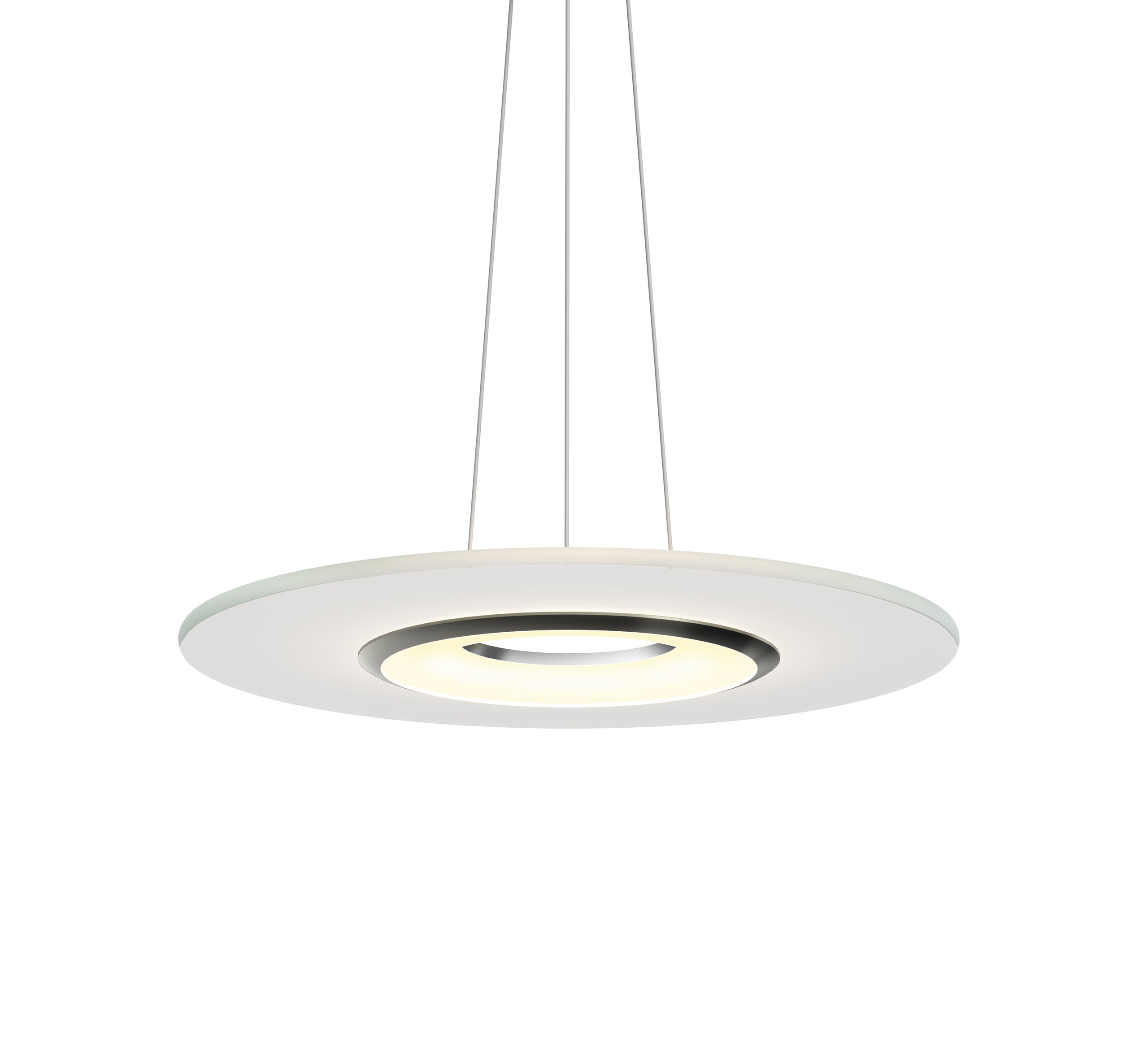 Float 24" LED Pendant - Satin Nickel Finish - Modern - Pendant Lighting ...
