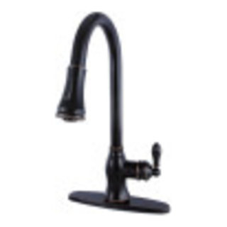 Gourmetier American Classic Single-Handle Pull-Down Sprayer Kitchen ...