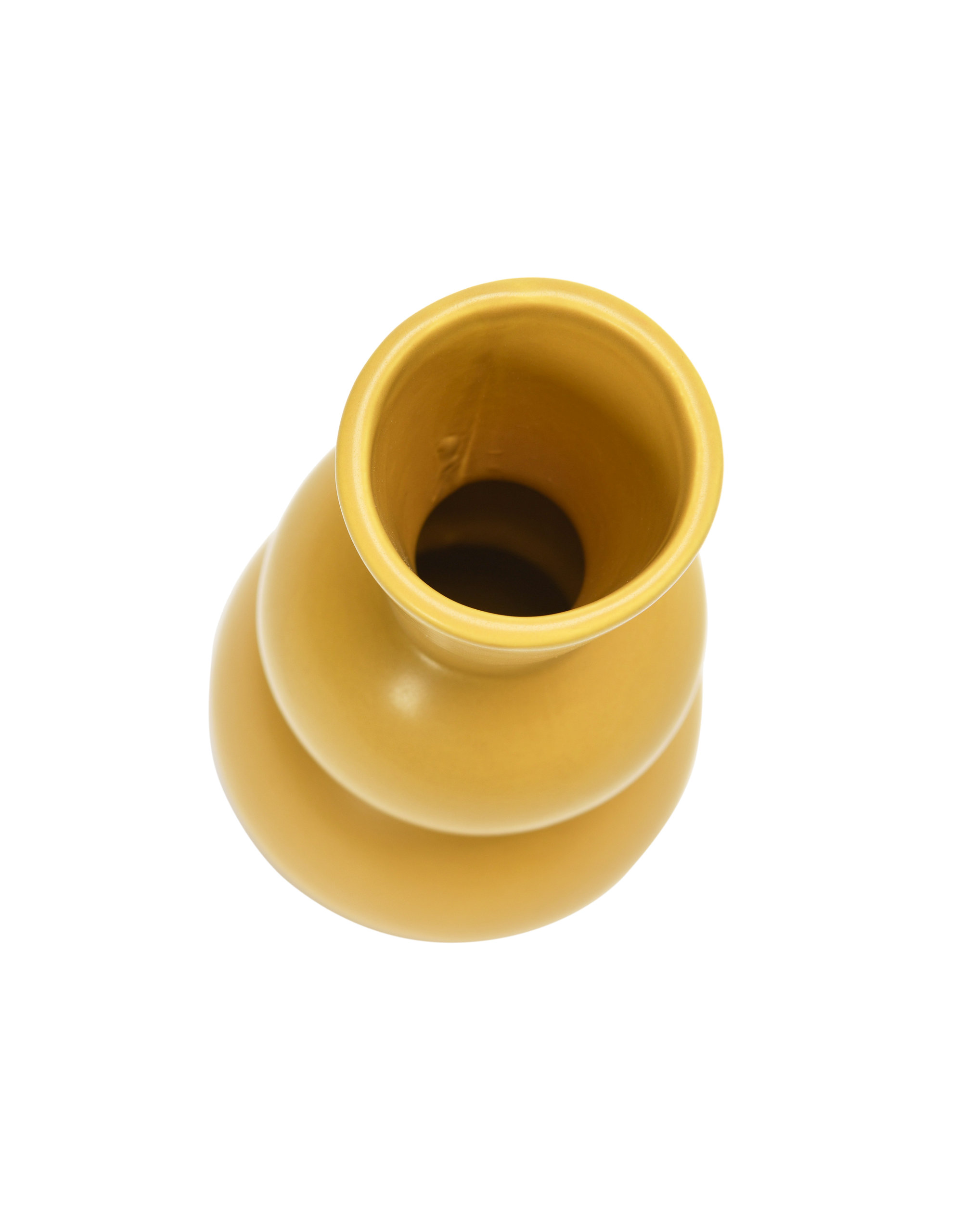 Stoneware Vase, Mustard - Contemporary - Vases - by Olive Grove | Houzz