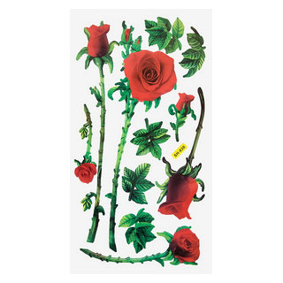Unique Rose - Wall Decals Stickers Appliques Home Decor - Traditional ...