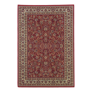 Aiden Traditional Vintage Inspired Red/Ivory Rug, 12' x 15 ...