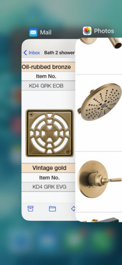 Schluter to match deltas champagne bronze!