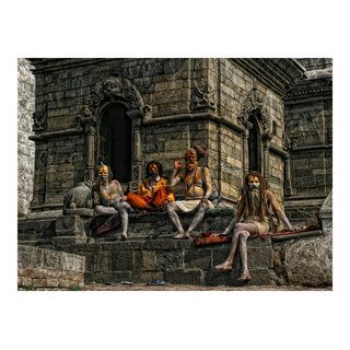 "Sadhus Enjoying The Maha Shivatri Festival" Print by Yvette Depaepe ...