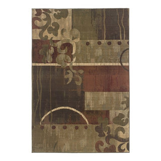 Oriental Weavers Sphinx Generations Contemporary Green Rug, 9'9" X 12'2 ...