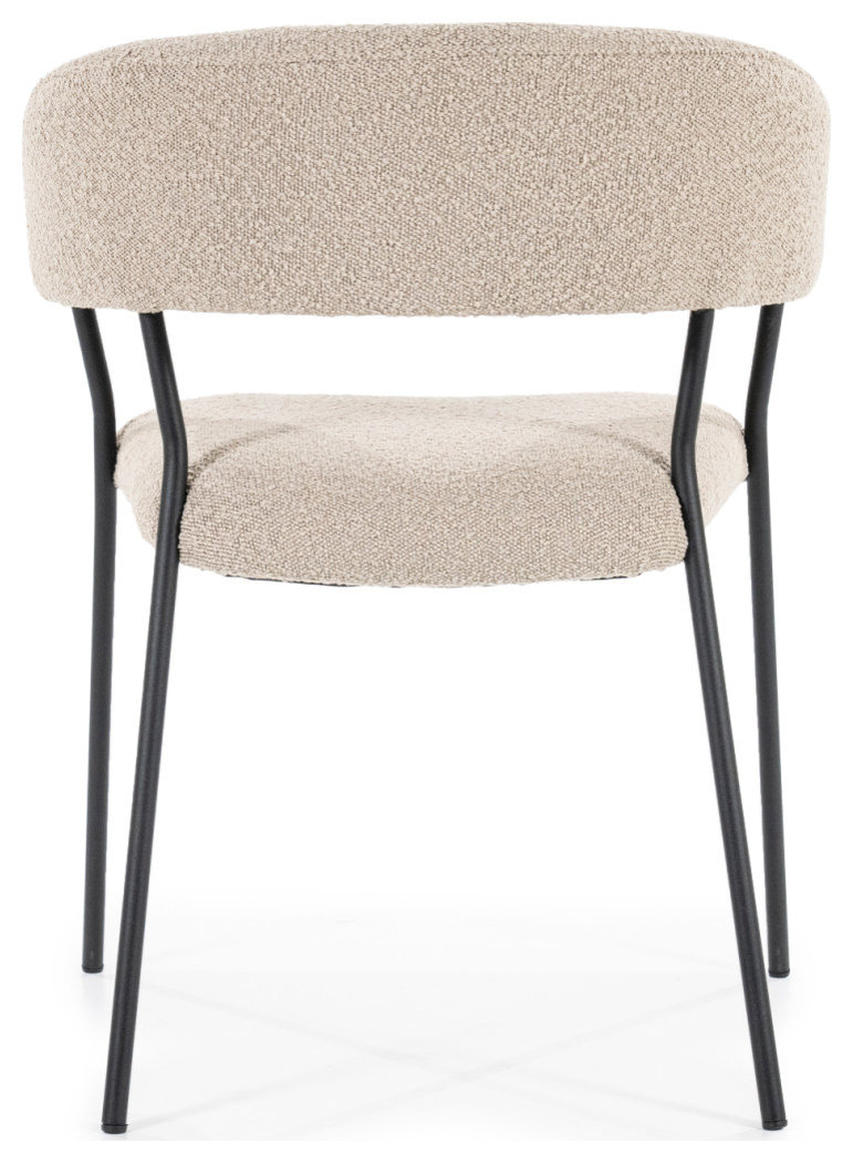 Upholstered Modern Dining Chair, Eleonora Luka - Transitional - Dining ...