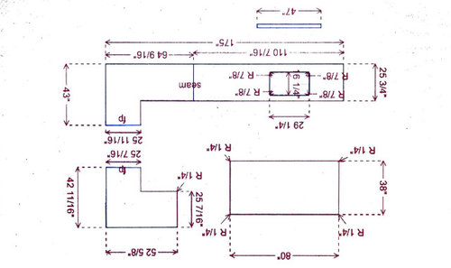 Countertop seam placement