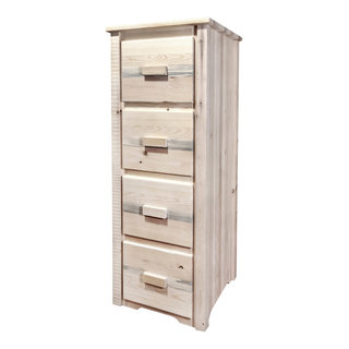 Homestead Collection 4-Drawer File Cabinet - Rustic - Filing Cabinets ...