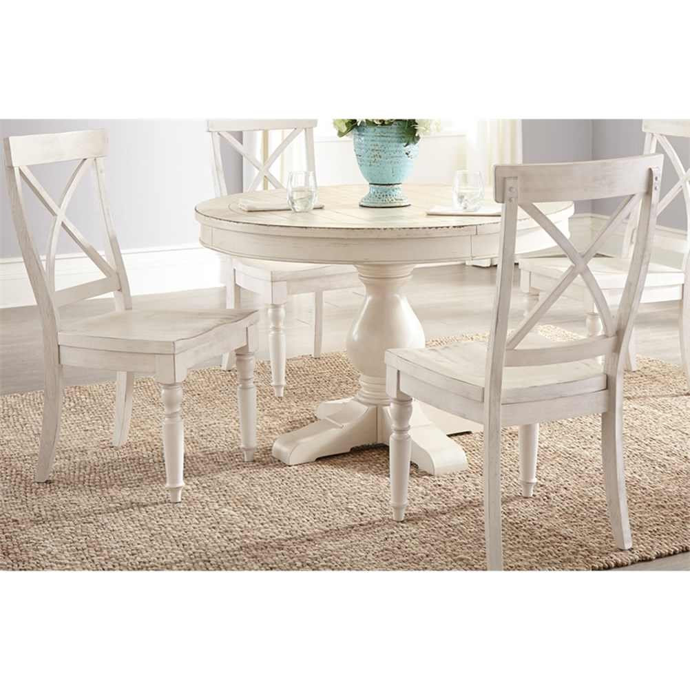 Riverside Furniture Aberdeen Wood Dining Side Chair in Weathered Worn ...