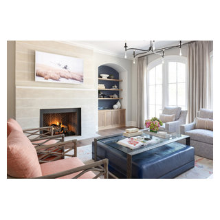 The Woodlands Whole Home Remodel - Transitional - Living Room - Houston ...