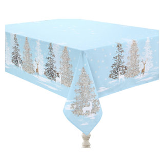 Winter Wonderland Table Cloth, 70" X 144" - Rustic - Tablecloths - by ...