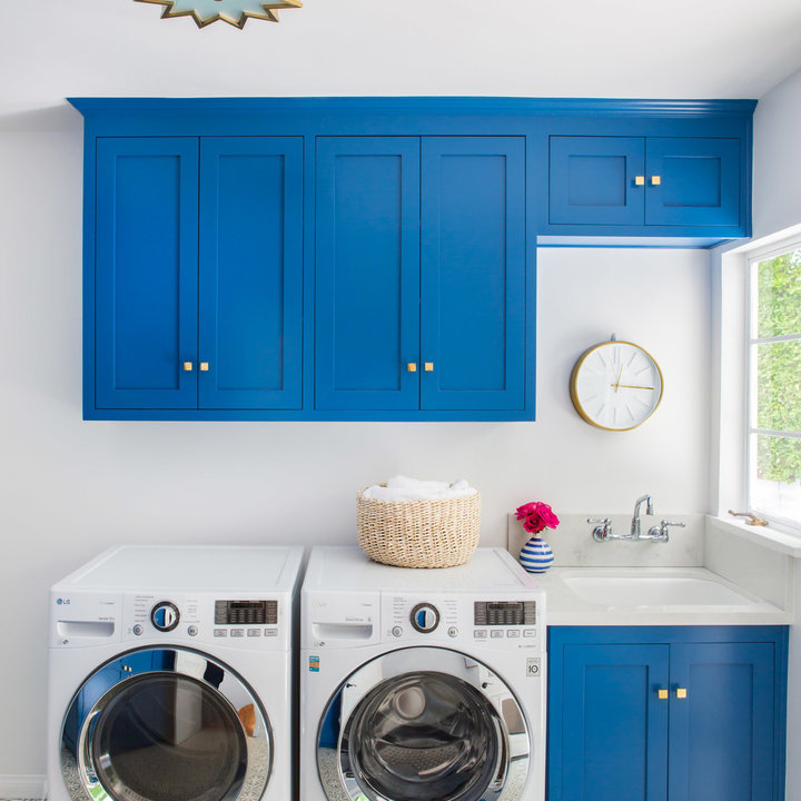 75 Blue Laundry Room Ideas You'll Love - May, 2026 | Houzz