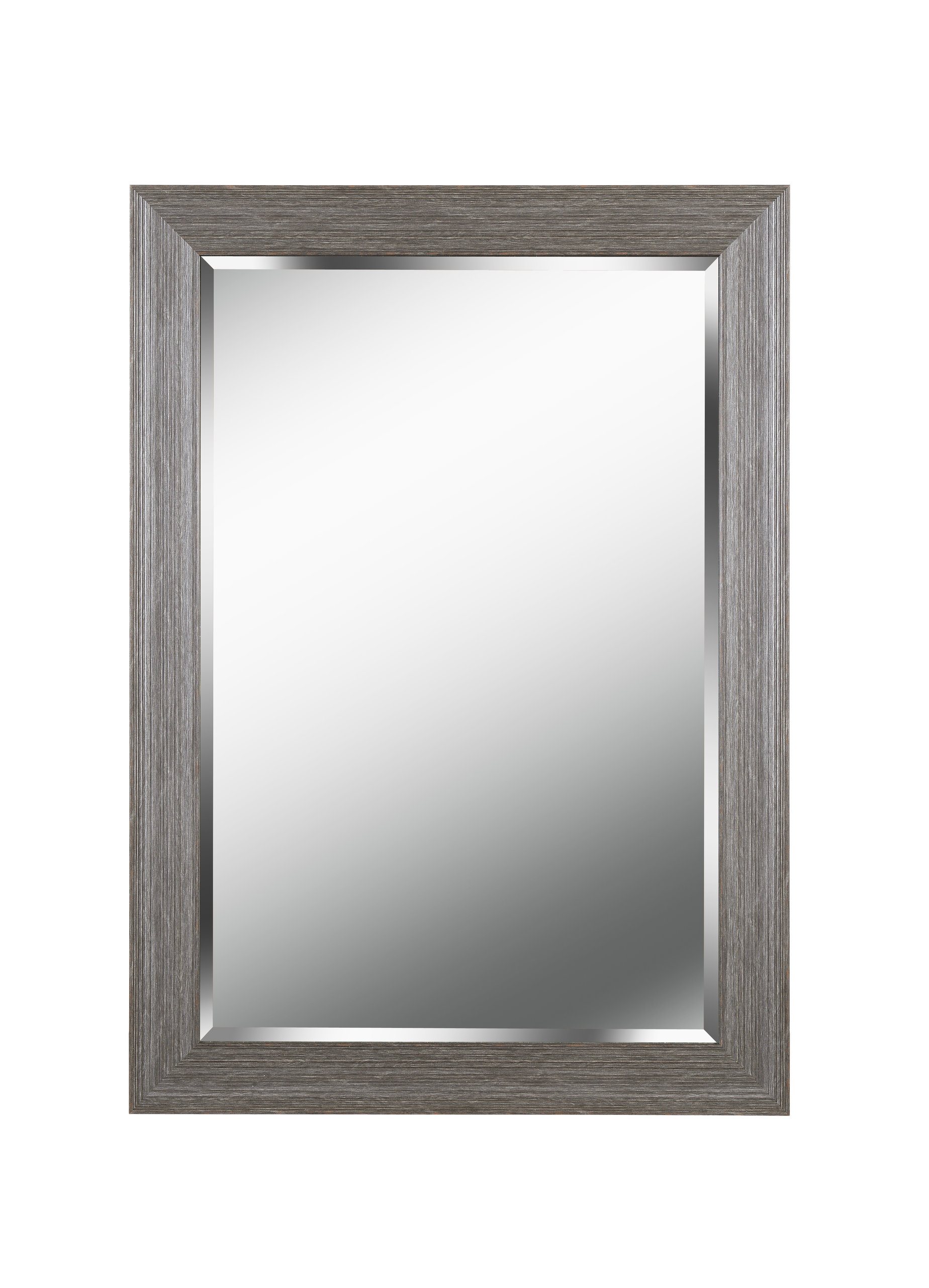 Jerry Wall Mirror, Gray, Rustic, 30"x42" - Farmhouse - Wall Mirrors ...