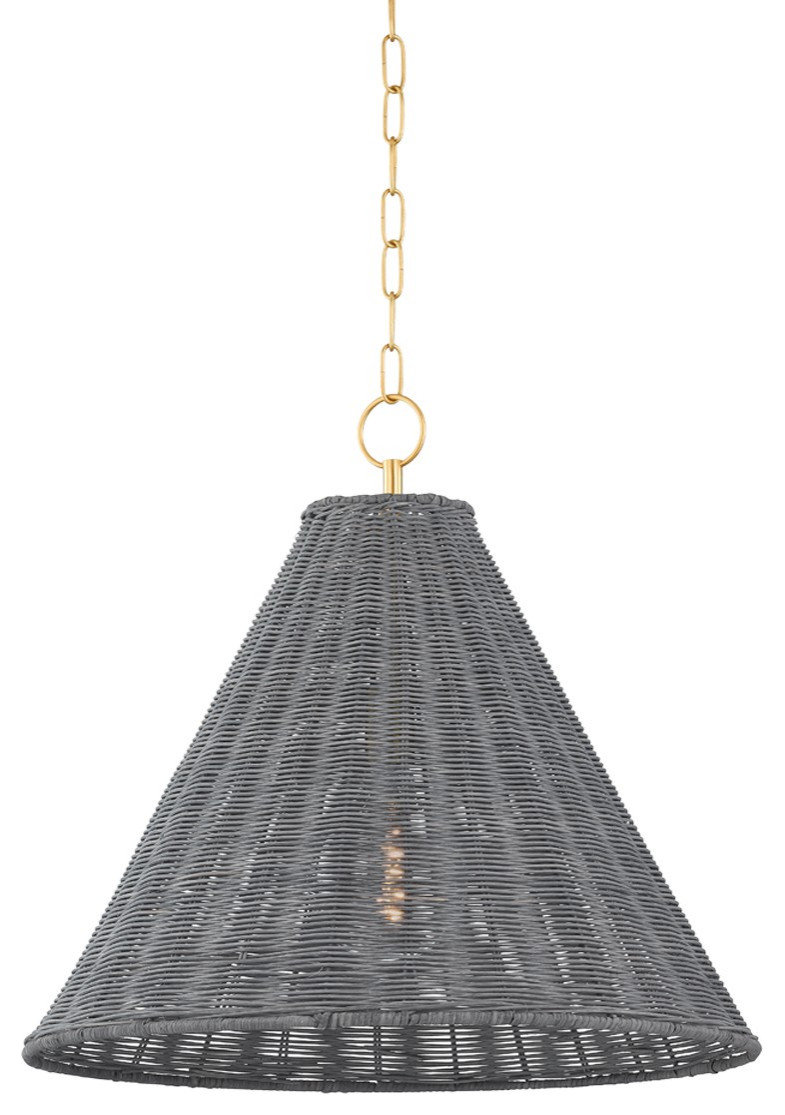 Destiny 1-Light Pendant in Aged Brass, 22.000 - Tropical - Pendant ...