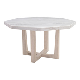 Newport Dining Table - Sun Bleached Ash - Transitional - Dining Tables ...