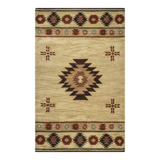 Rizzy Home Southwest SU2007 Rug, 2'6"x8', Rectangular 6'6"x9'6 ...