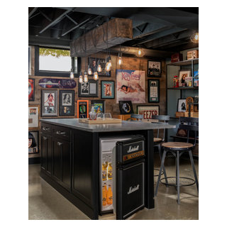 Rock Star Industrial Basement - Industrial - Basement - Philadelphia ...