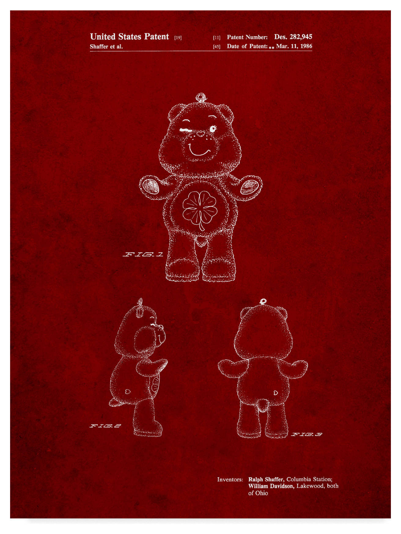 "Good Luck Care Bear" by Cole Borders, Canvas Art, 32"x24 ...