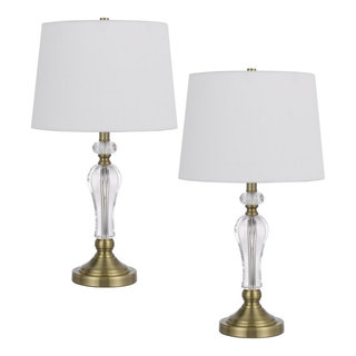 Eastham 2 Light Table Lamp, Antique Brass - Traditional - Lamp Sets ...