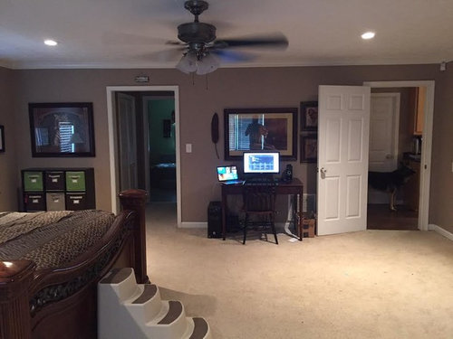 Need help redesigning my 20x20 bedroom - New floors, paint, decor