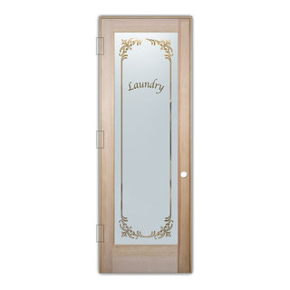 Laundry Door - Lenora - Primed - 28" x 80" - Book/Slab Door, 32" (2/8 ...