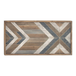 Farmhouse Multi Colored Wooden Wall Decor 94645, 46" x 1" x 23 ...