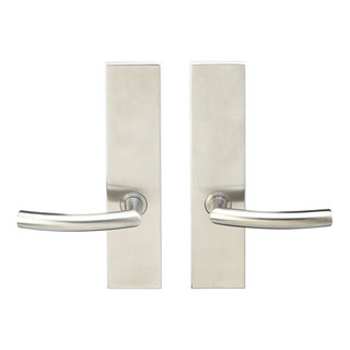 Oslo Lever, Full Dummy Tubular Pair, Left Hand, Satin Stainless Steel ...