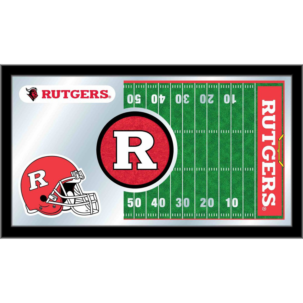 Rutgers 15" x 26" Football Mirror by Holland Bar Stool Company ...