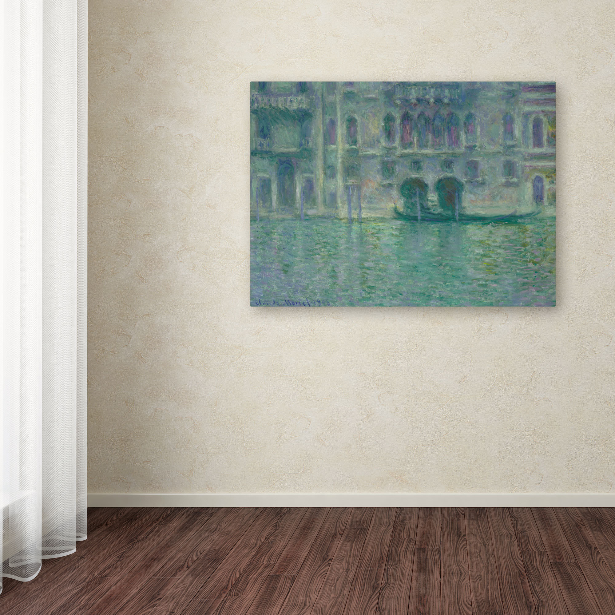 'Palazzo da Mula Venice, 1908' Canvas Art by Claude Monet, 24" x 32 ...