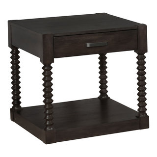 Meredith 1-drawer End Table Coffee Bean - Traditional - Side Tables And ...