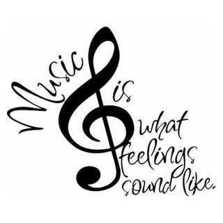 Wall Vinyl Sticker Decals Mural Note Music Sign Words, 22"x35 ...