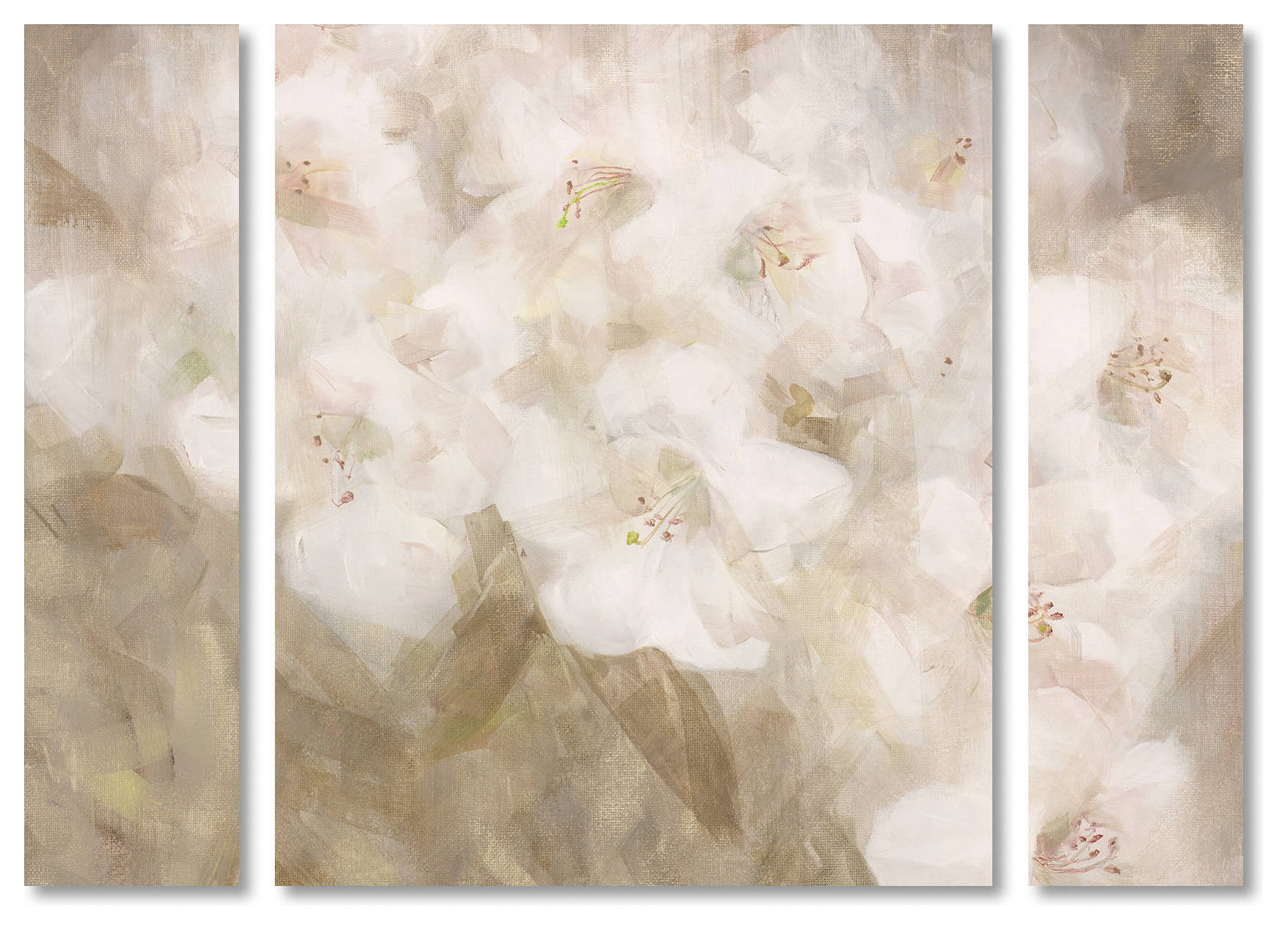 Li Bo 'Wild Flowers II' Multi Panel Art Set, 32"x24" - Contemporary ...