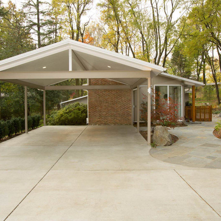 75 Beautiful Detached Carport With Breezeway Home Design Ideas ...