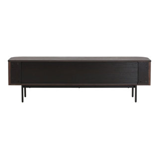 Modrest Clifton Modern Smoked Ash TV Stand - Midcentury - Entertainment ...