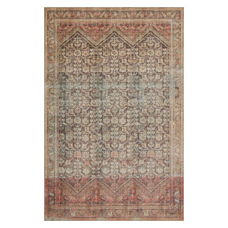 Loloi Loren Lq-17 Traditional Charcoal/Multi 5'0"x7'6" Rug, 5'0"x7'6 ...