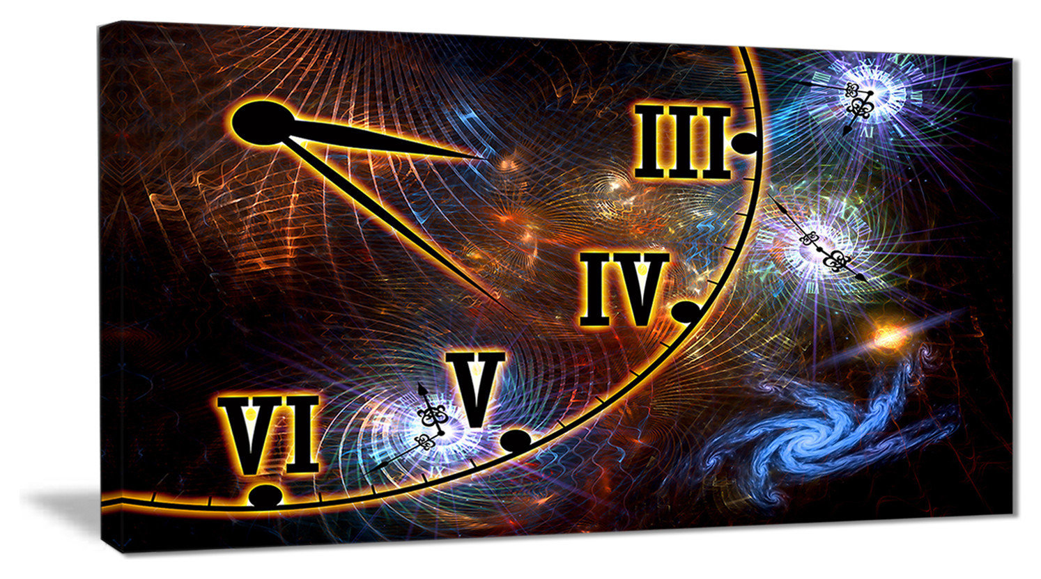 "Fabric of Space and Time" Digital Canvas Art Print, 32"x16 ...