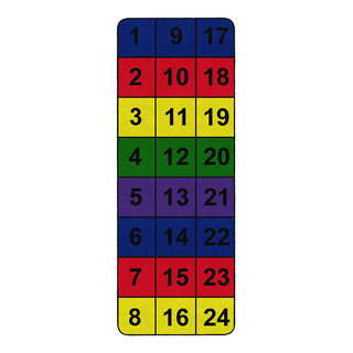 Flagship Carpets FE125-24A 3'x8' Number Blocks Educational Rug ...