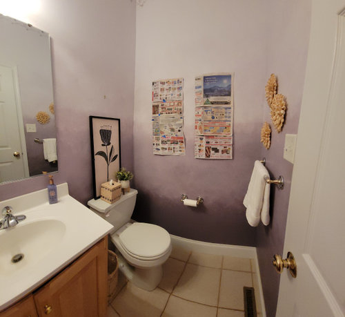 Space between pictures on wall?