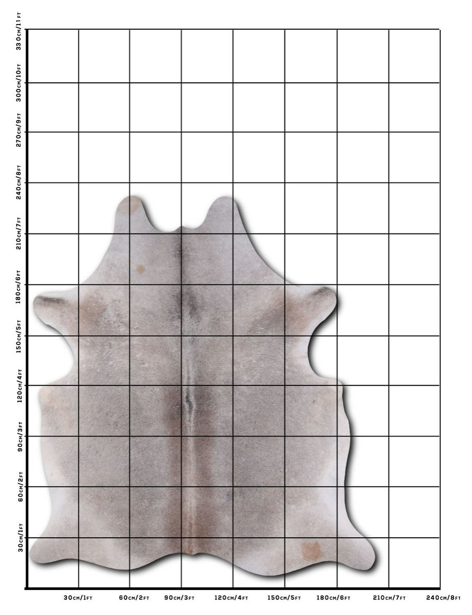 NATURAL HAIR ON Cowhide Rug DE GREY, 5'x7' to 6'x8' - Southwestern ...