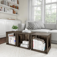 Lavish Home Stackable Modular Open Cube End Table - Transitional - Side ...