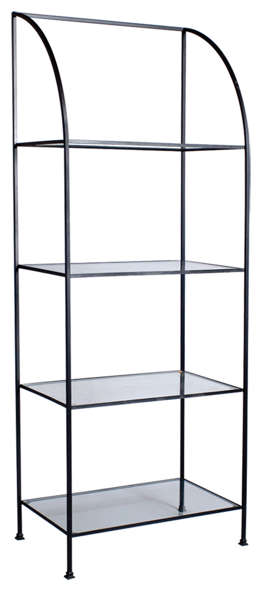 Arc Shelf With Glass, 20"x31"x83" - Traditional - Display And Wall ...