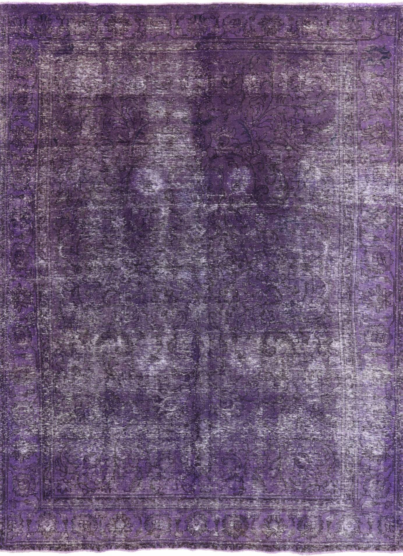 9x12 Purple Oriental Overdyed Hand Knotted Area Rug, P4108, 9'1"x12'2 ...