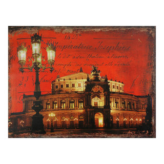 German Opera House Canvas Wall Art - Contemporary - Prints And Posters ...