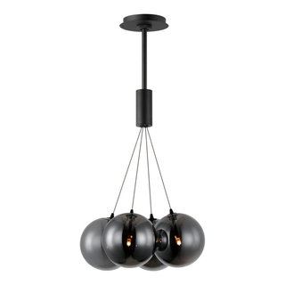 Burst LED Pendant in Black - Contemporary - Pendant Lighting - by LAMPS ...