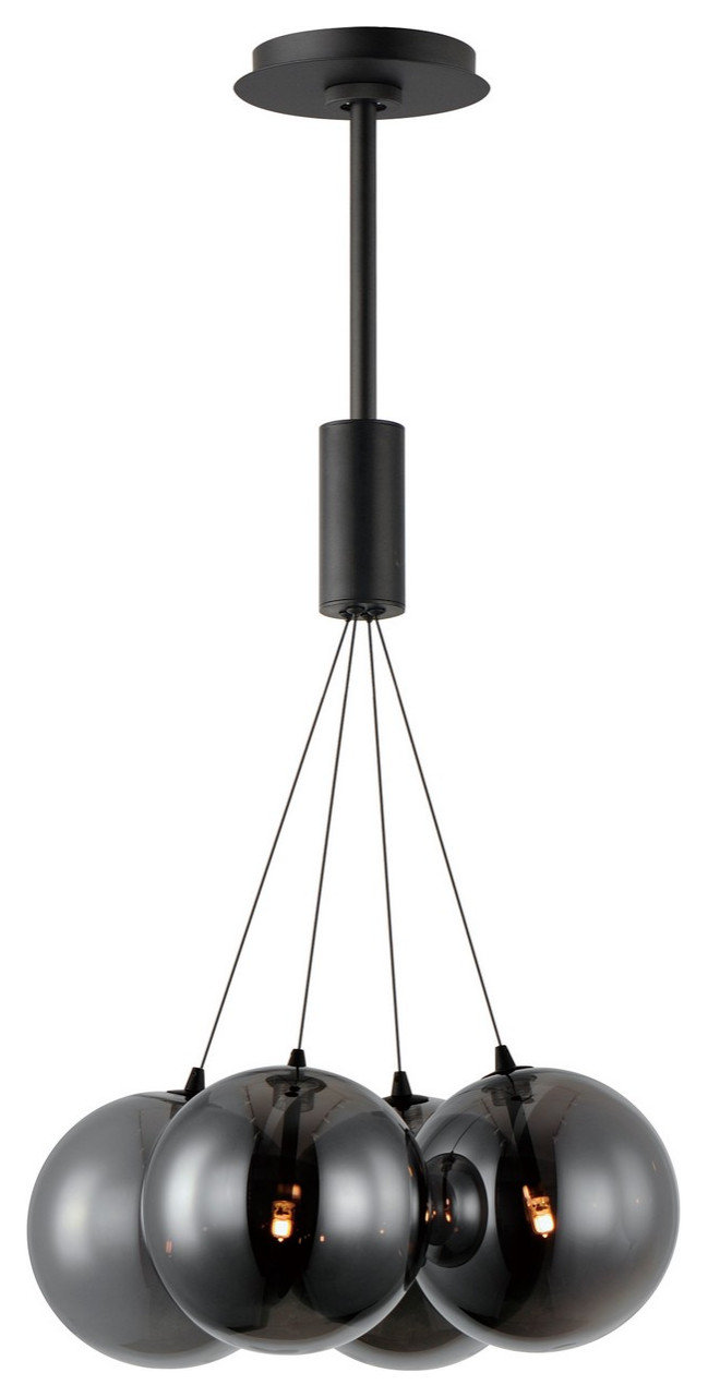 Burst LED Pendant in Black - Contemporary - Pendant Lighting - by LAMPS ...